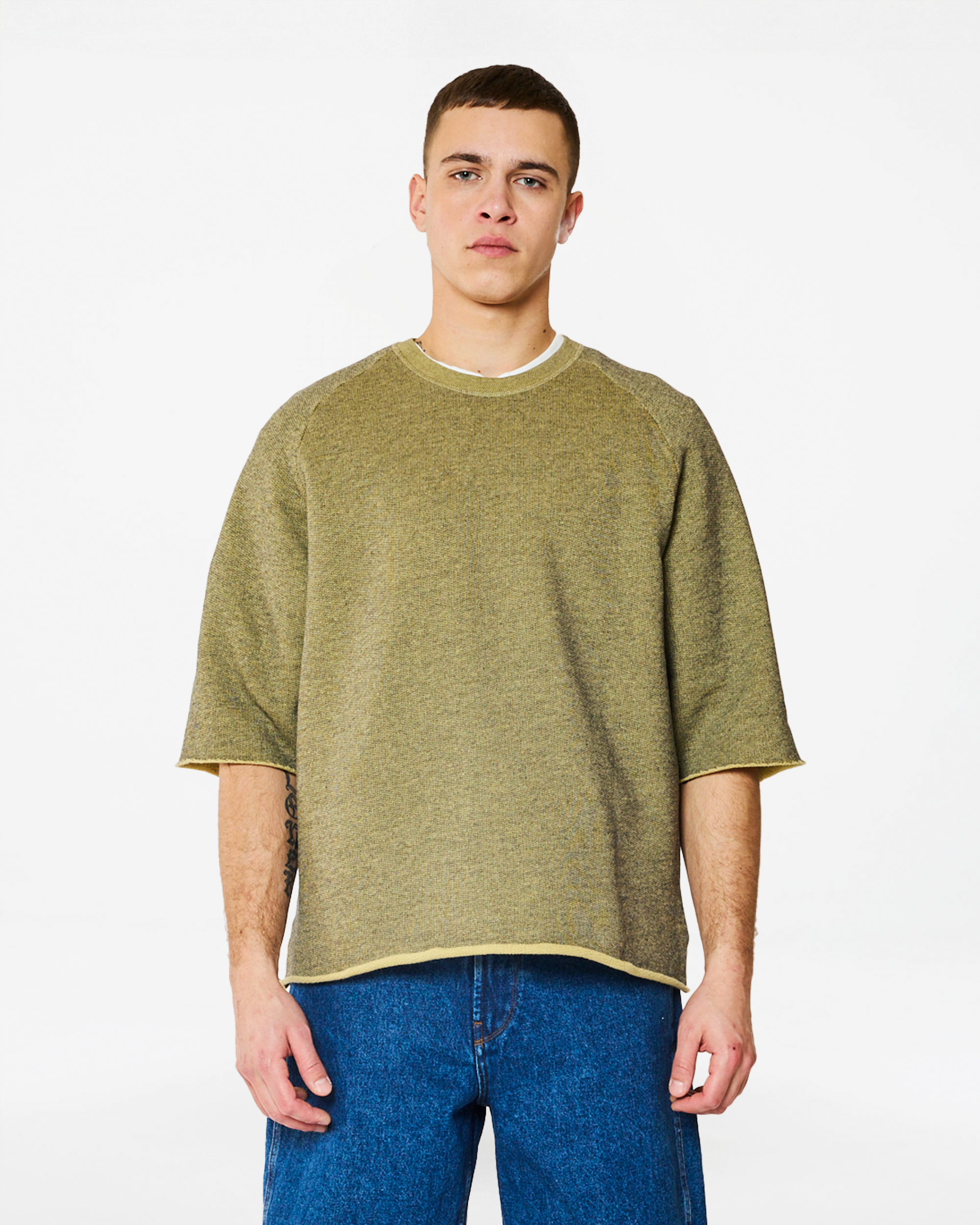 T-SHIRT TERRY TEE SWAMP GREEN - HOMECORE