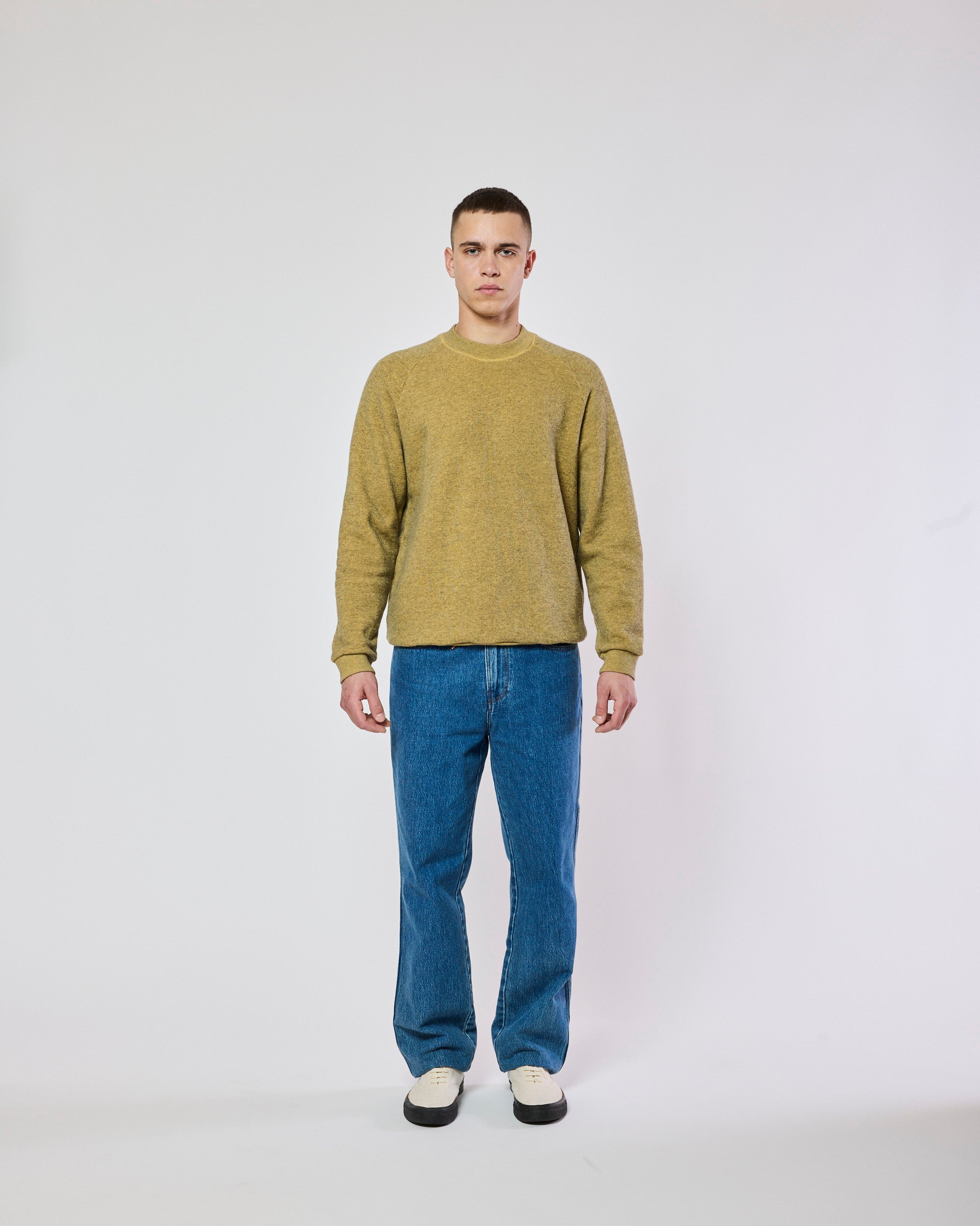 TERRY SOFT YELLOW SWEATSHIRT